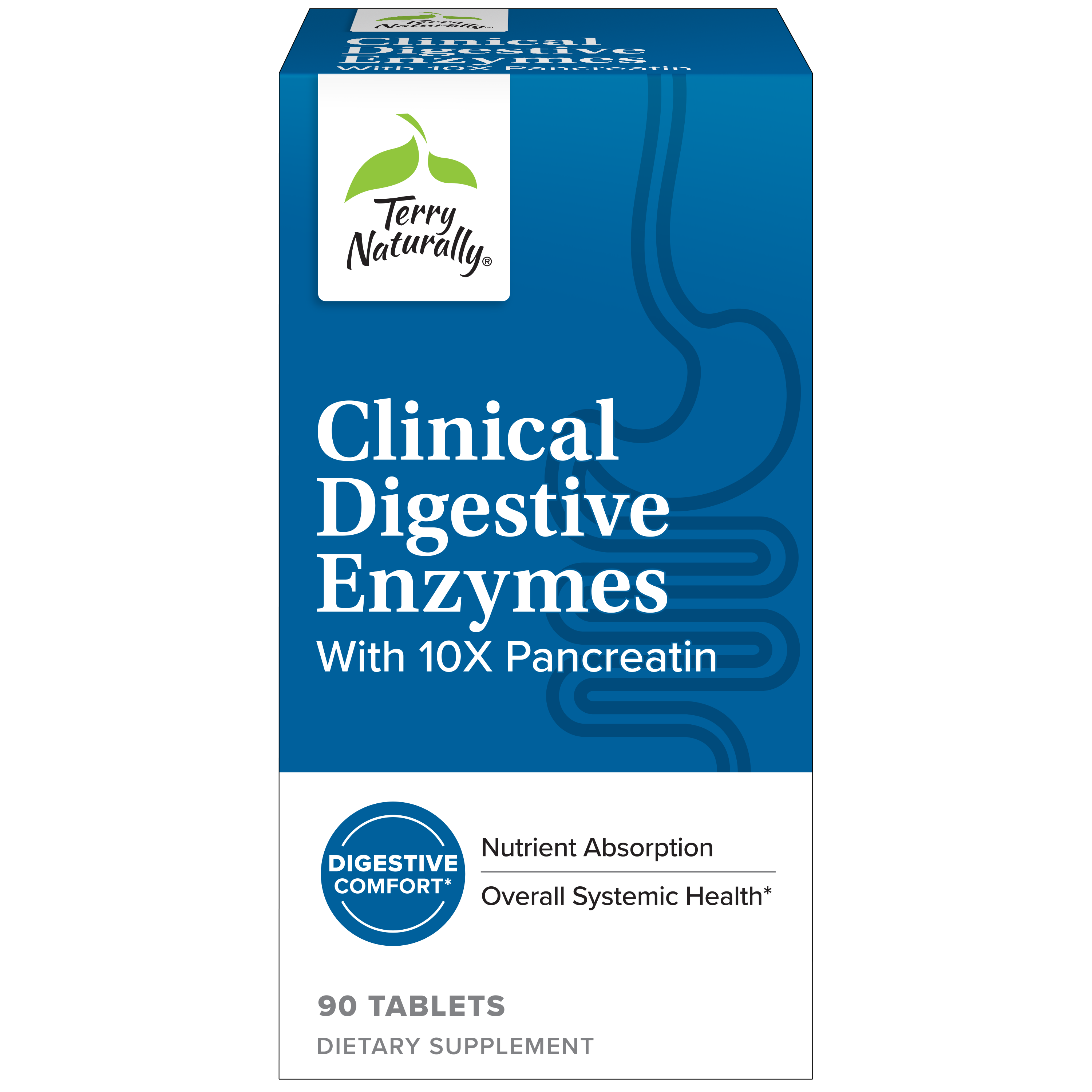 Terry Naturally Clinical Digestive Enzymes With 10x Pancreatin (90 tab ...